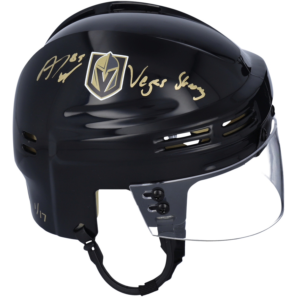 Alex Tuch Vegas Golden Knights Autographed Black Mini Helmet with ...
