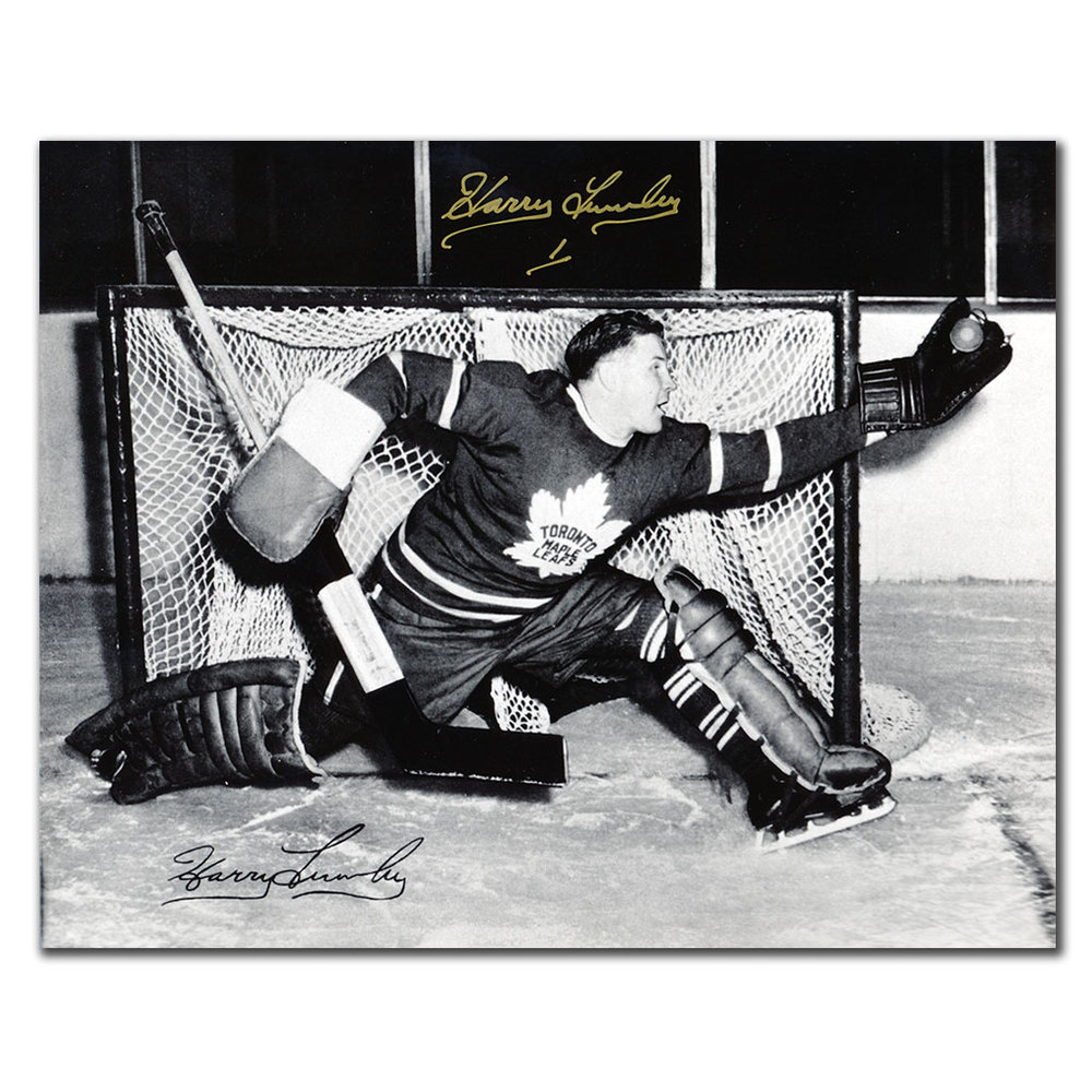 Harry Lumley Toronto Maple Leafs BOG SAVE Autographed 8x10 Photo - NHL ...