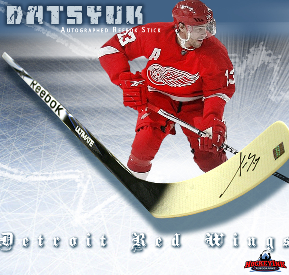 PAVEL DATSYUK Signed Reebok Stick - Detroit Red Wings - NHL Auctions