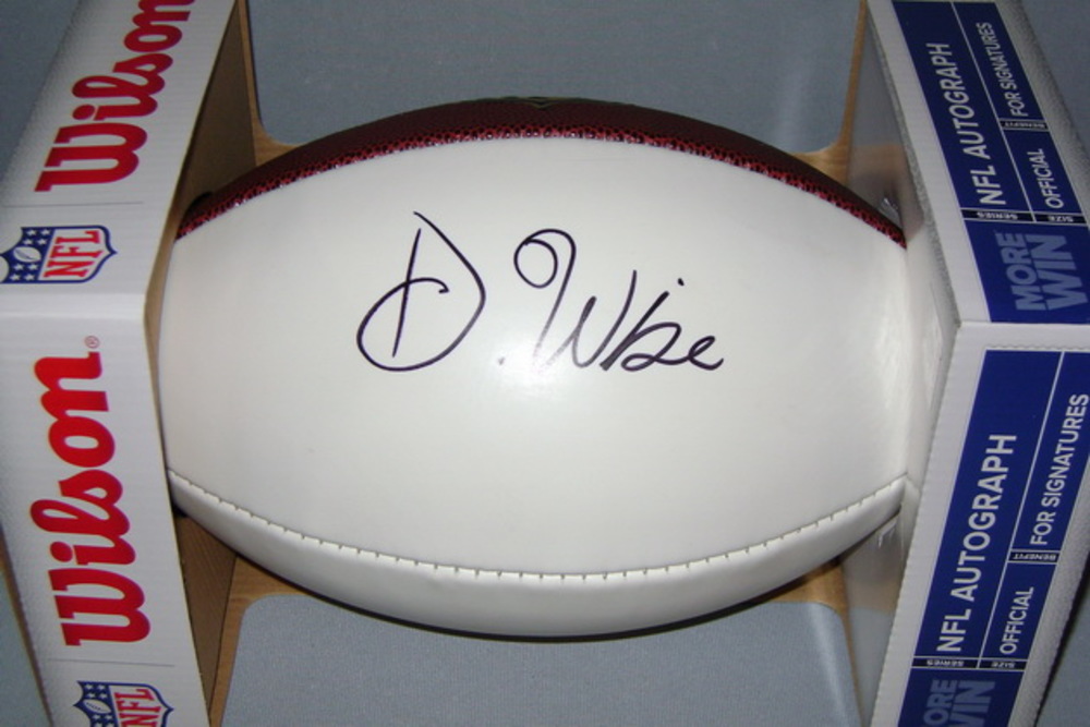 NFL - PATRIOTS DEATRICH WISE SIGNED PANEL BALL | The official auction ...