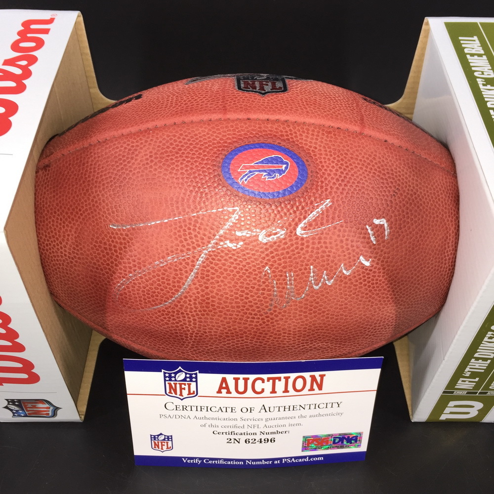 Bills - Josh Allen Signed Authentic Football with 100 Seasonsand Bills ...
