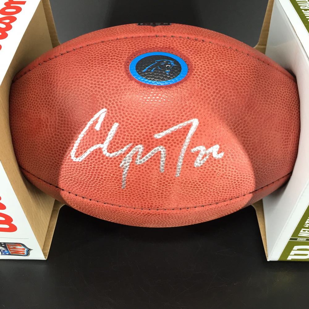 Panthers - Christian McCaffrey Signed Authentic Football with 100 ...