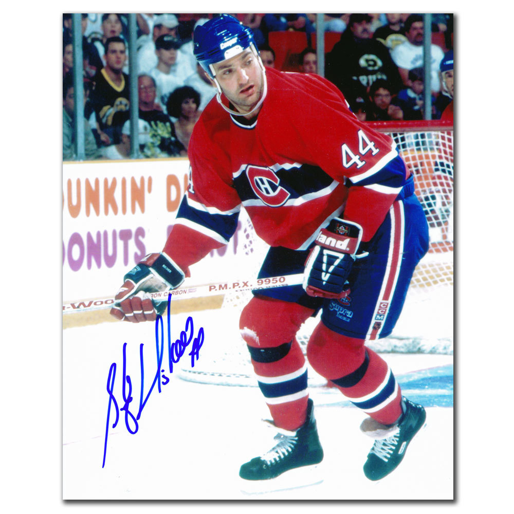 Stephane Richer Montreal Canadiens ACTION Autographed 8x10 - NHL Auctions
