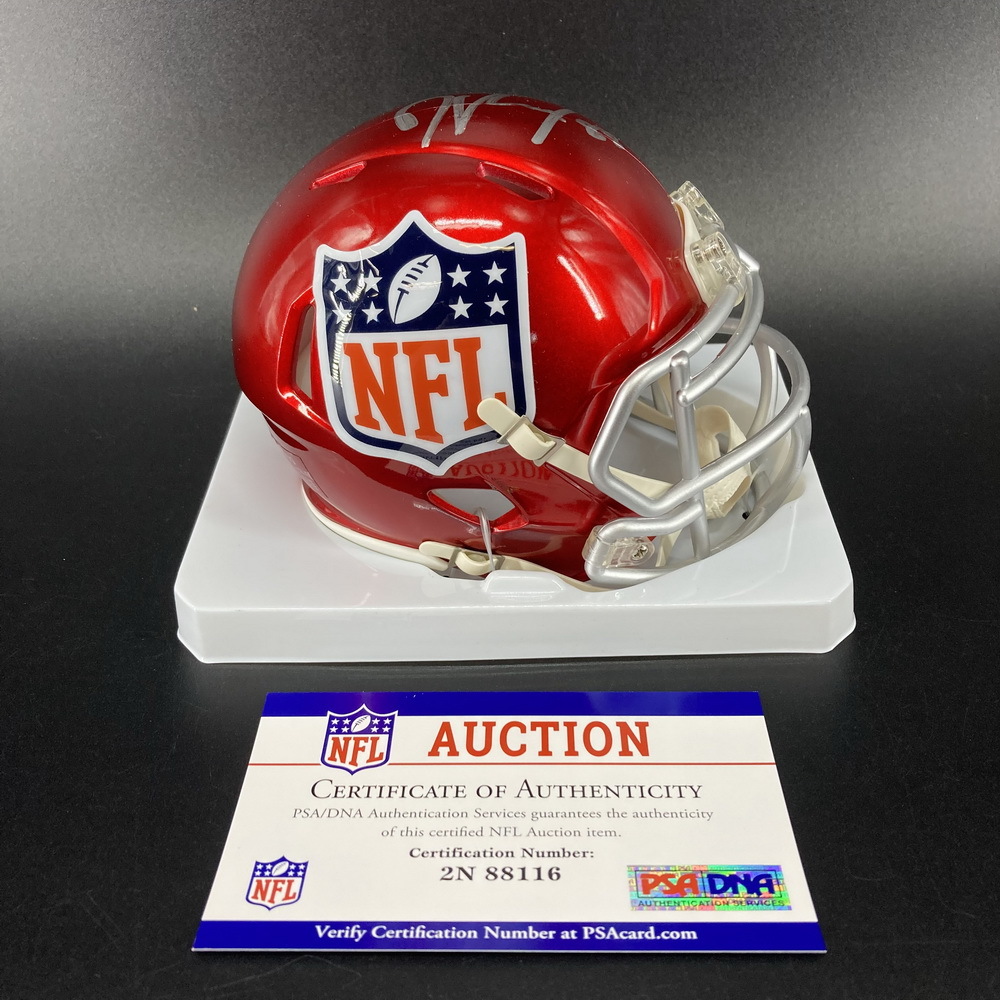 Bills - Dawson Knox Signed Flash NFL Mini-Helmet | The official auction ...
