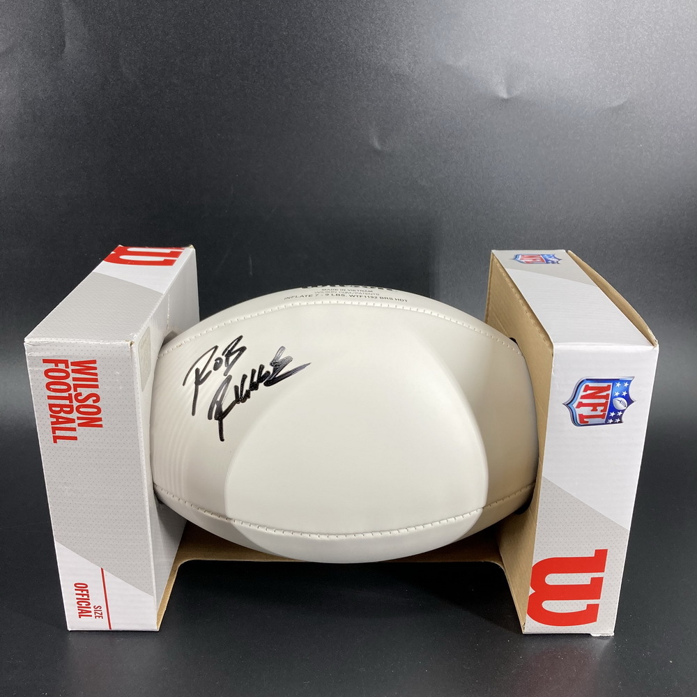 NFL - Comedian Rob Riggle Signed Panel Football | The official auction ...