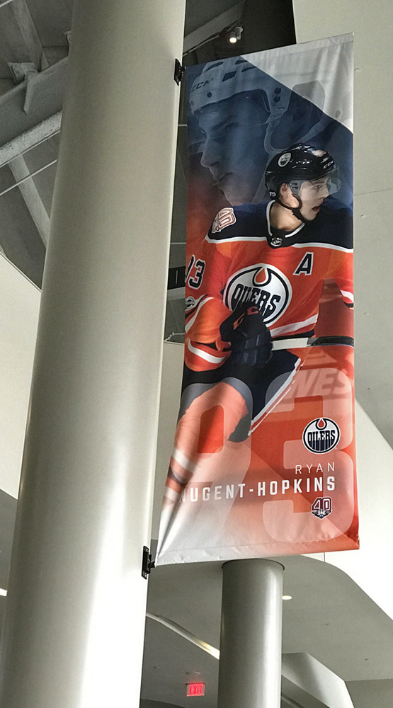 Collection Of Three 2018-19 Edmonton Oilers Rogers Place Concourse 4 ...