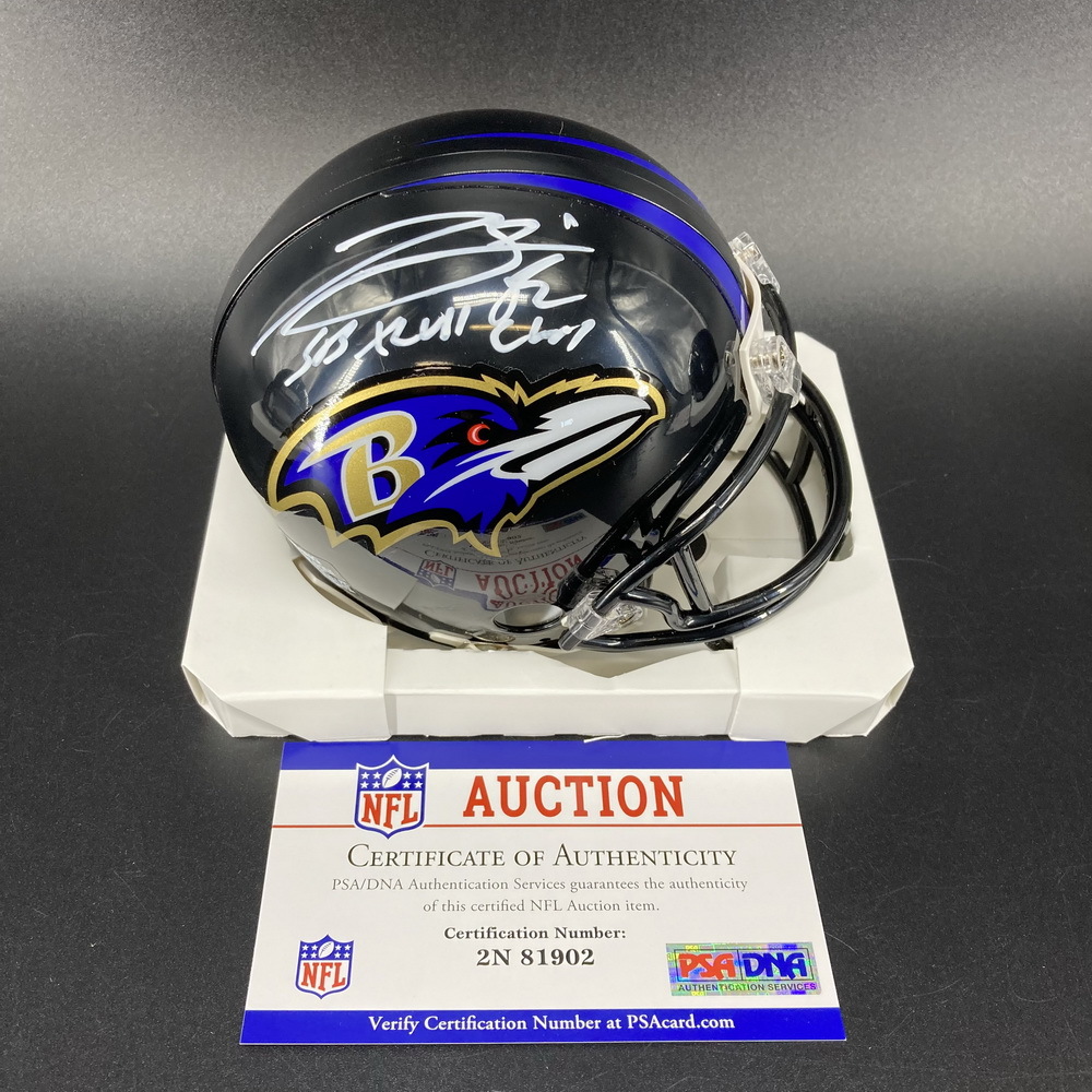 NFL - Ravens Torrey Smith Signed Mini Helmet with Super Bowl XLVII ...