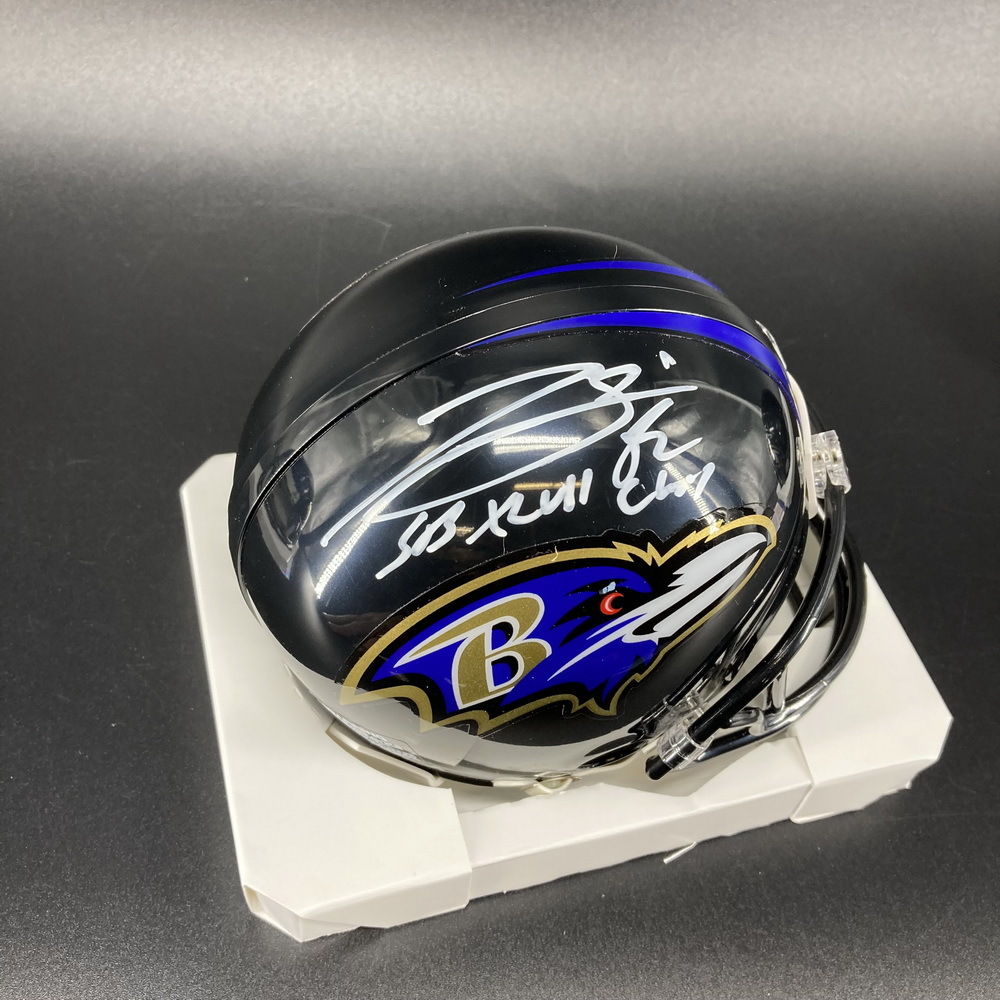 NFL - Ravens Torrey Smith Signed Mini Helmet with Super Bowl XLVII ...