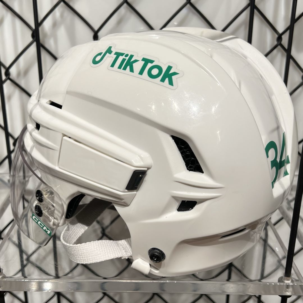 Auston Matthews 2022-23 St. Pats Game Worn Helmet | Real Sports Auction