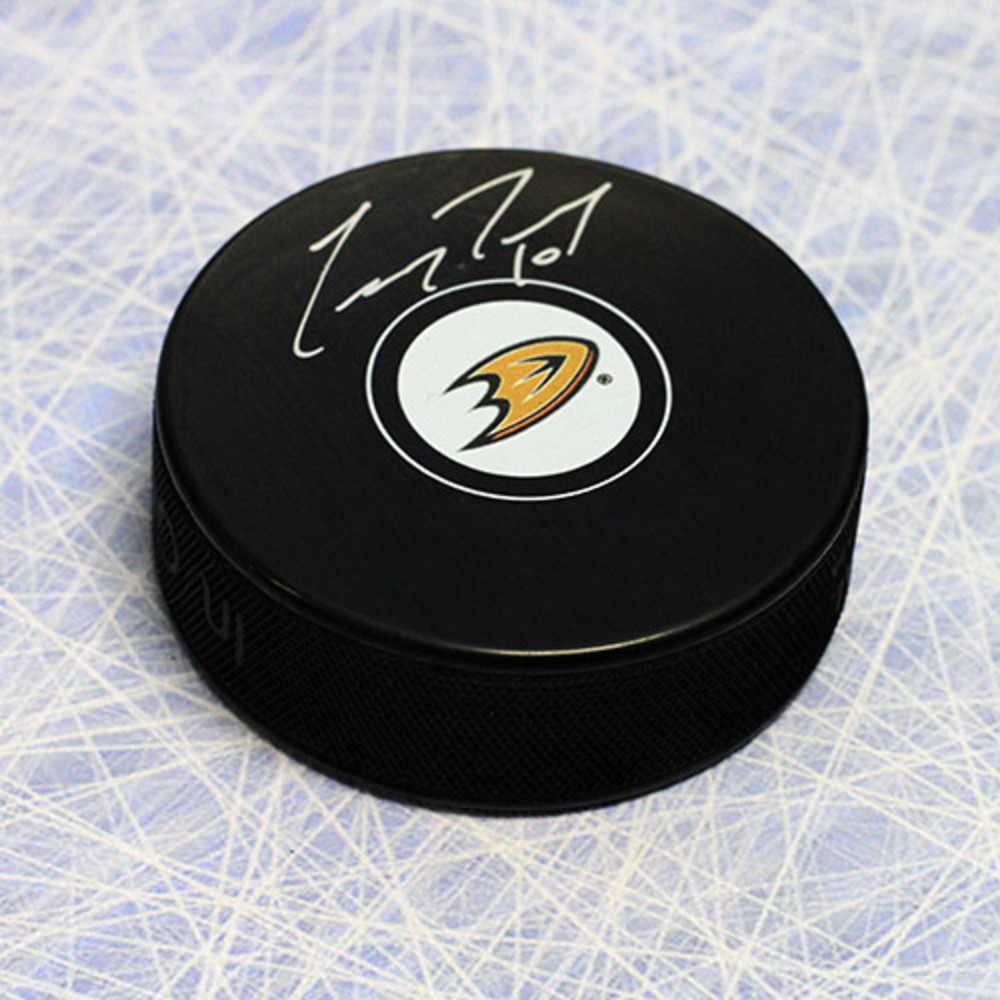 Corey Perry Anaheim Ducks Signed Autograph Model Hockey Puck - NHL Auctions