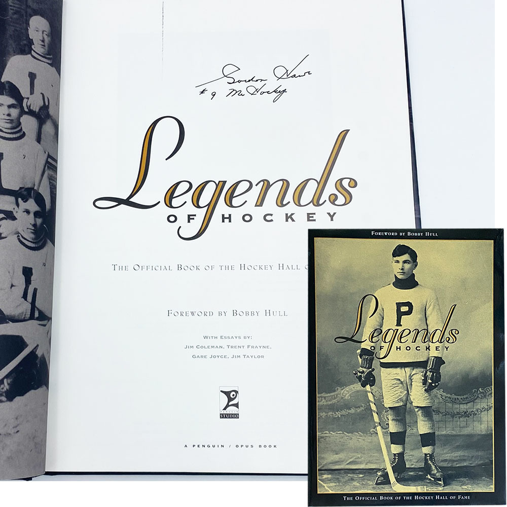 Gordie Howe Autographed 1996 Legends of Hockey Hardcover Book - NHL ...