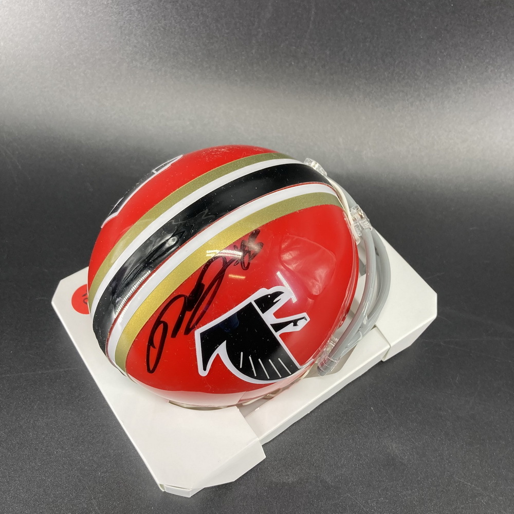 Falcons - Deion Jones Signed Throwback Mini Helmet | The official ...