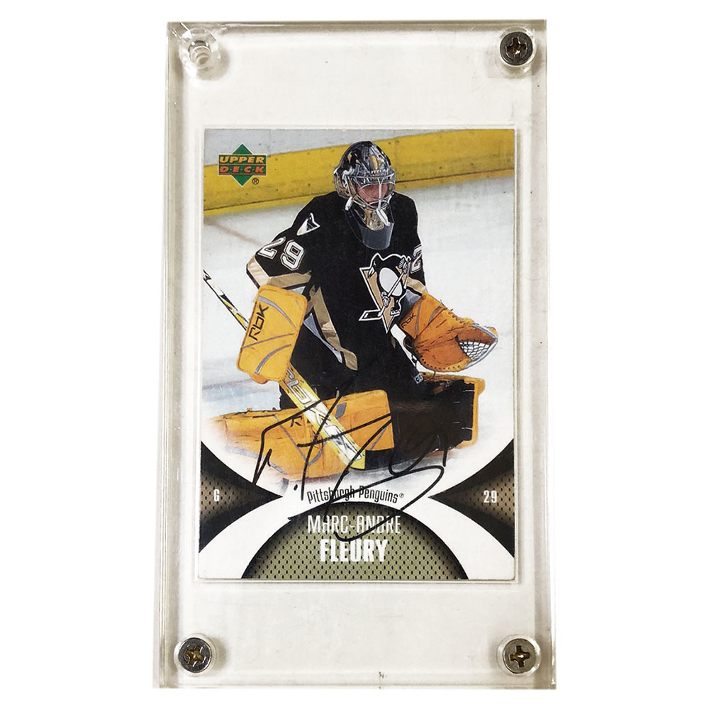 Marc-Andre Fleury Autographed 2006-07 Upper Deck Hockey Card - NHL Auctions