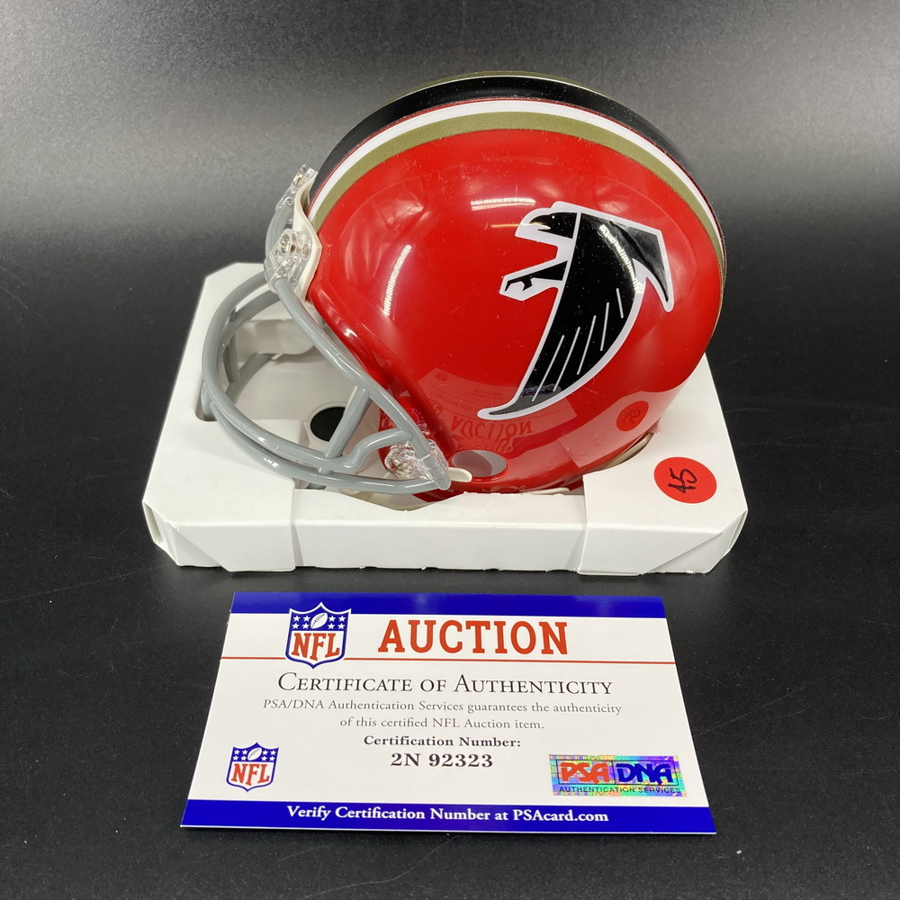 Falcons - Deion Jones Signed Throwback Mini Helmet | The official ...