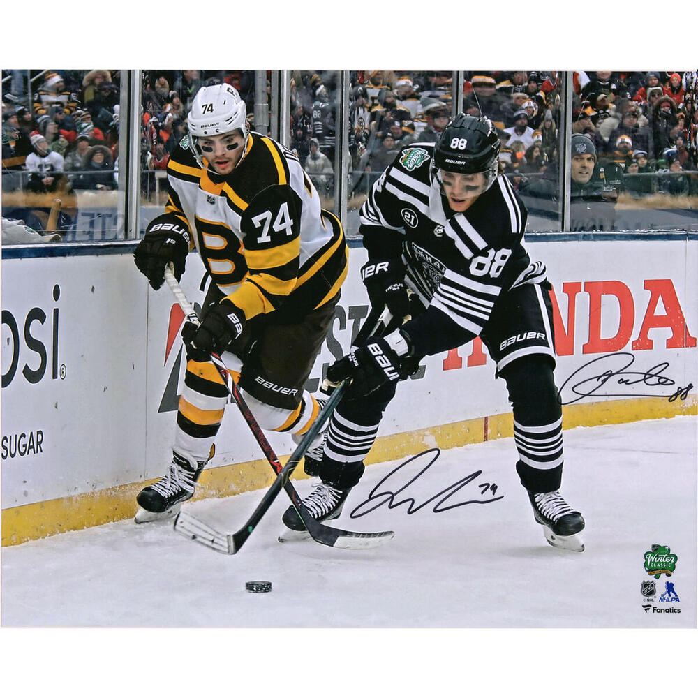 Patrick Kane & Jake DeBrusk Autographed 16" x 20" 2019 Winter Classic Photograph - NHL Auctions