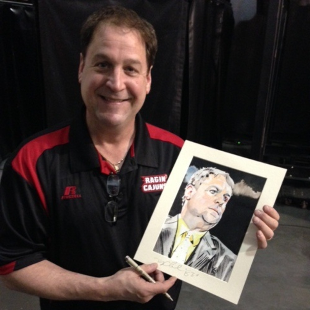 Tony Chimel Signed Painting by Rob Schamberger | WWE Auction