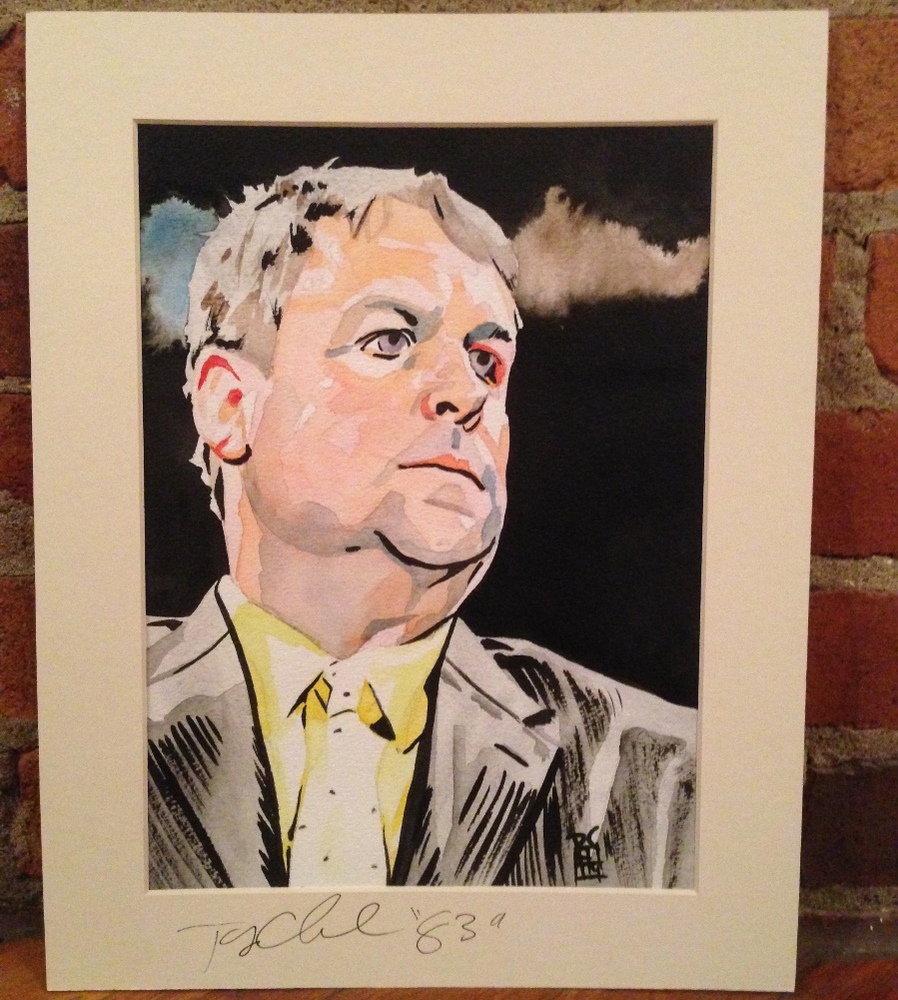 Tony Chimel Signed Painting by Rob Schamberger | WWE Auction