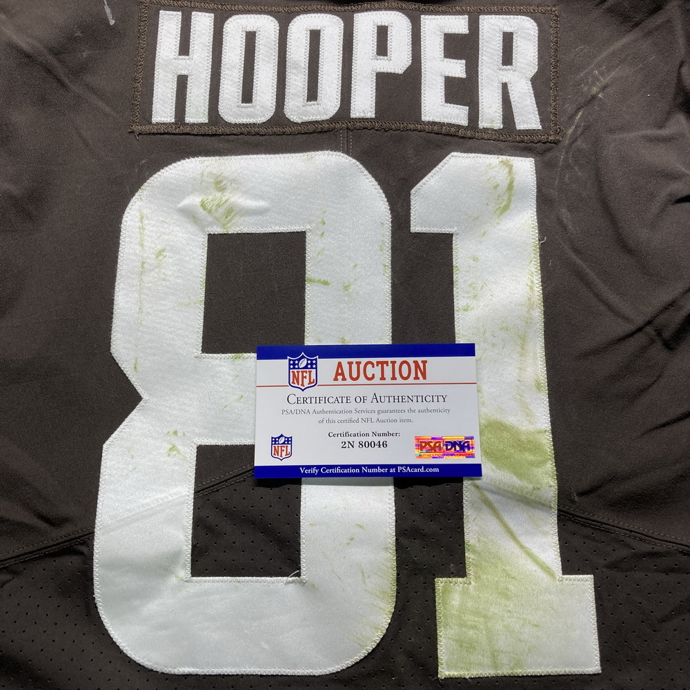 Crucial Catch - Browns Austin Hooper Game Used Jersey (10/17/21) Size ...