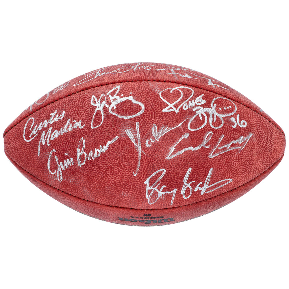 NFL Running Back Legends Autographed Wilson Duke Pro Football with 14 ...