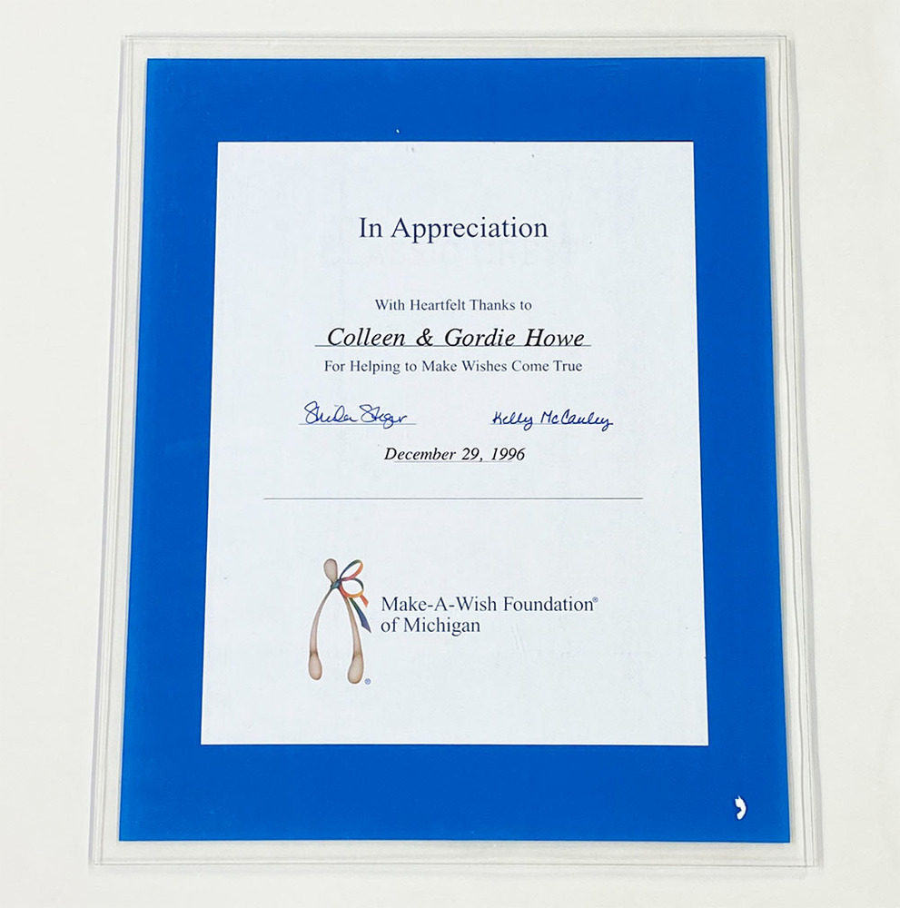 Gordie & Colleen Howe Framed Drawing - NHL Auctions