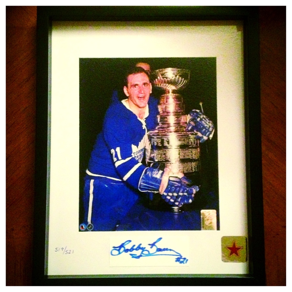 Bobby Baun Toronto Maple Leafs BOOMER 8x10 Photo Custom Framed With Cut ...
