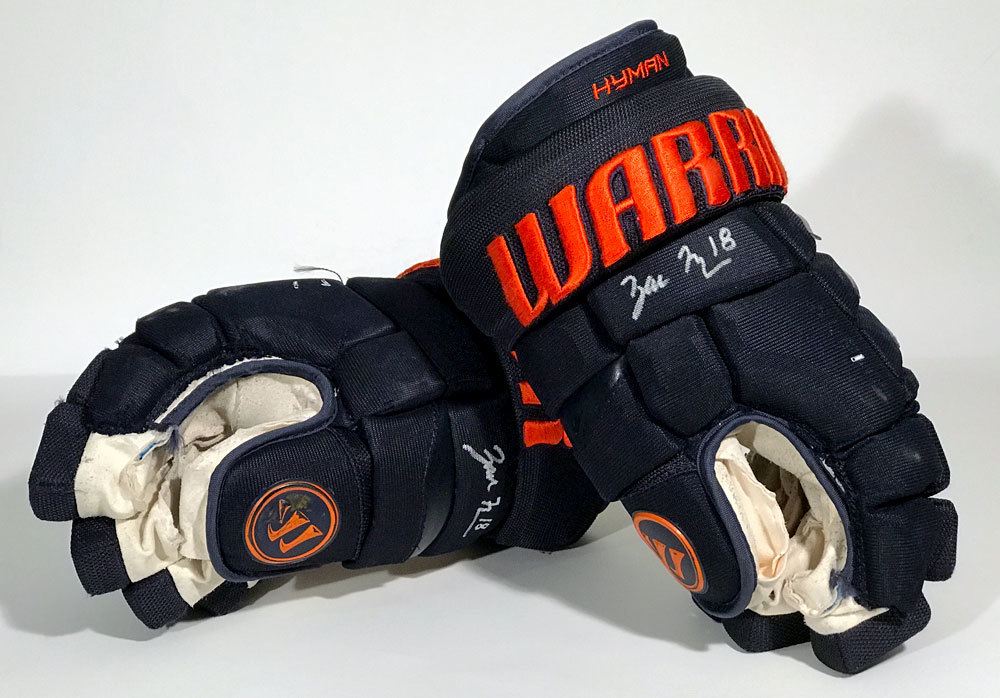 Zach Hyman #18 - Autographed 2021-22 Edmonton Oilers Game-Worn Warrior ...