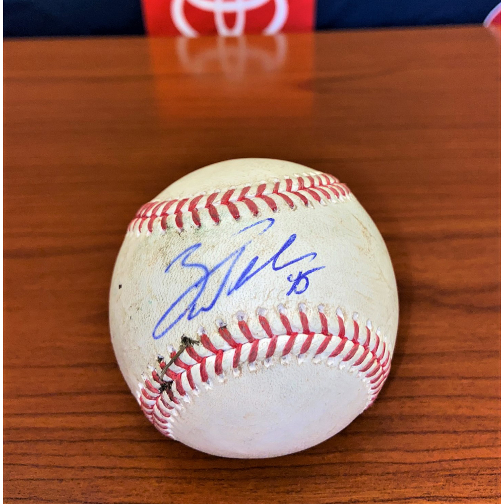 Zack Wheeler Autographed Game-Used Baseball | Philadelphia Phillies ...