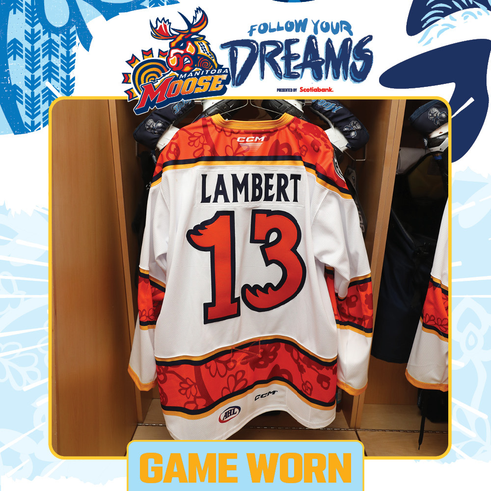 BRAD LAMBERT Game Worn Follow Your Dreams Jersey - NHL Auctions
