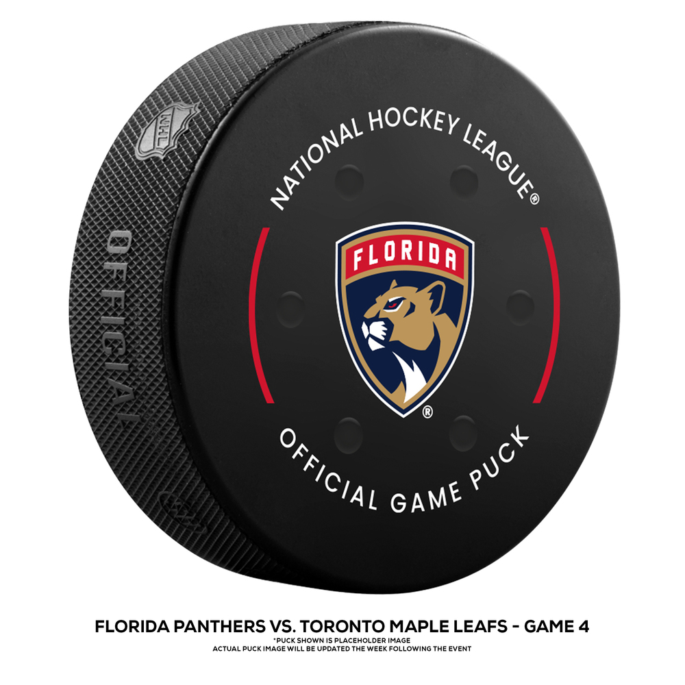 Florida Panthers vs. Toronto Maple Leafs Game-Used Puck from Game 4 of ...