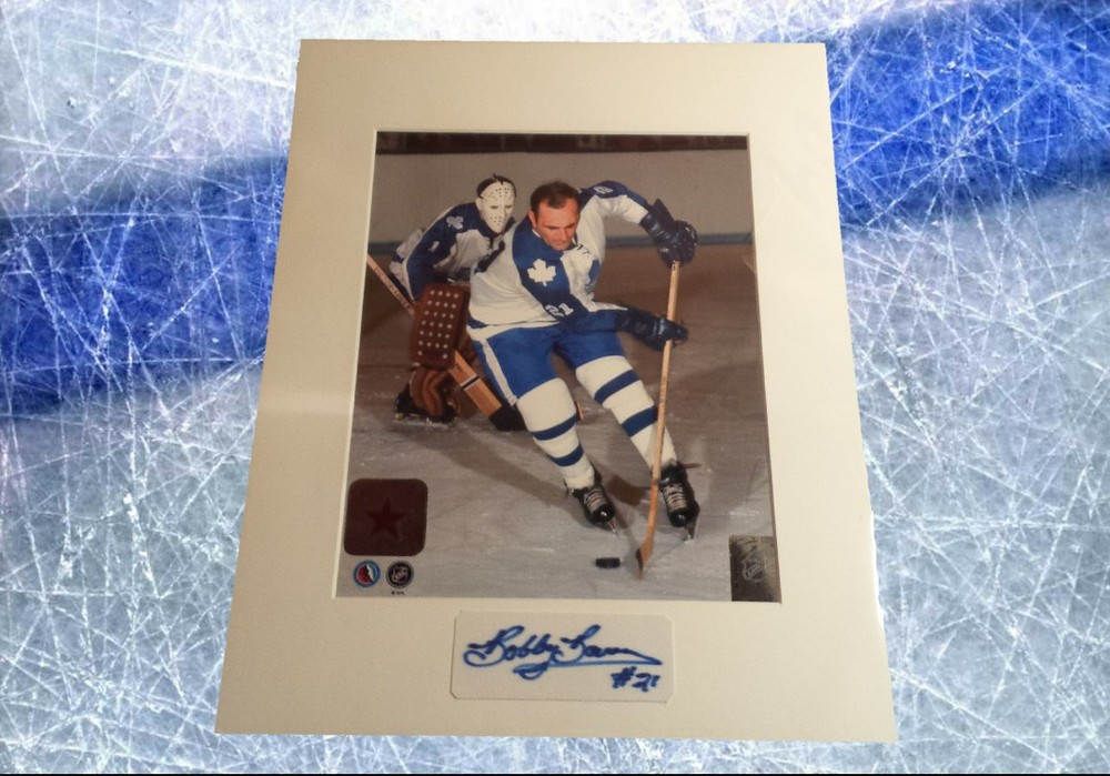 Bobby Baun Signature Toronto Maple Leafs Colour Action 8x10 Custom ...