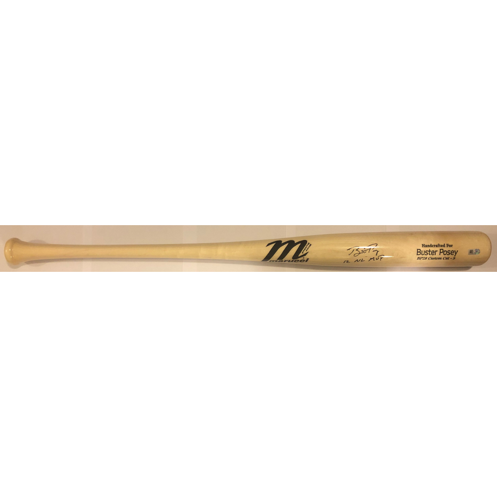 Buster Posey Autographed "12 NL MVP" Game Model Marucci Bat | MLB Auctions