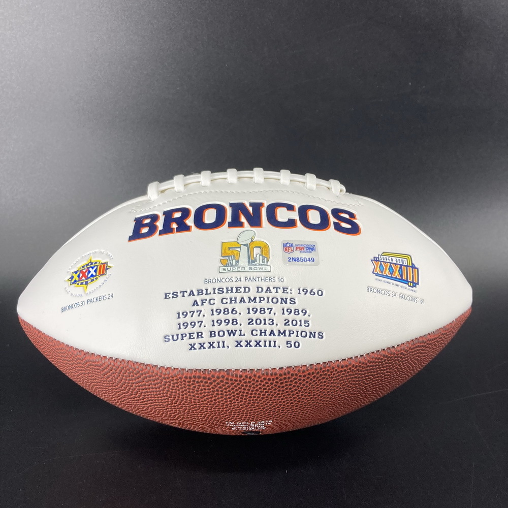 Broncos - Noah Fant Signed Panel Ball with Broncos Logo | The official ...
