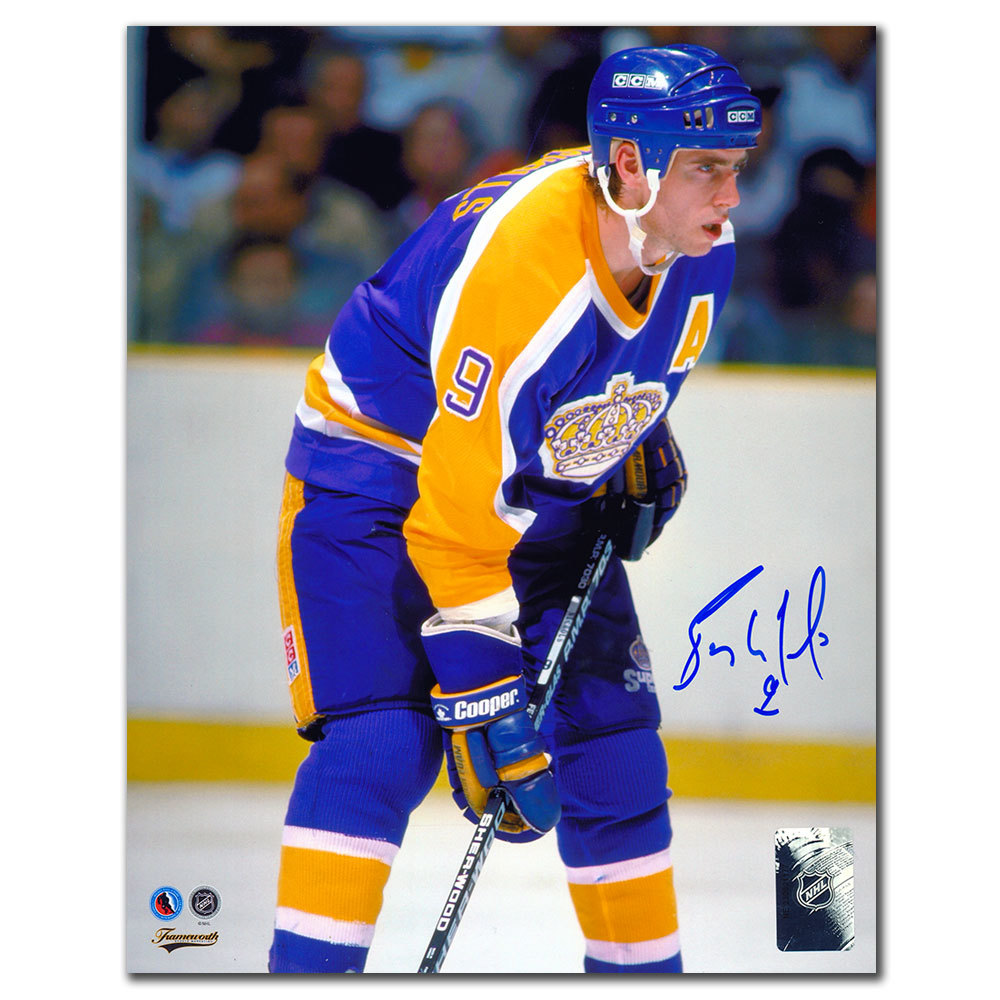 Bernie Nicholls Los Angeles Kings FACEOFF Autographed 8x10 - NHL Auctions