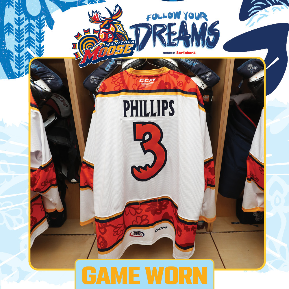 ISAAK PHILLIPS Game Worn Follow Your Dreams Jersey - NHL Auctions