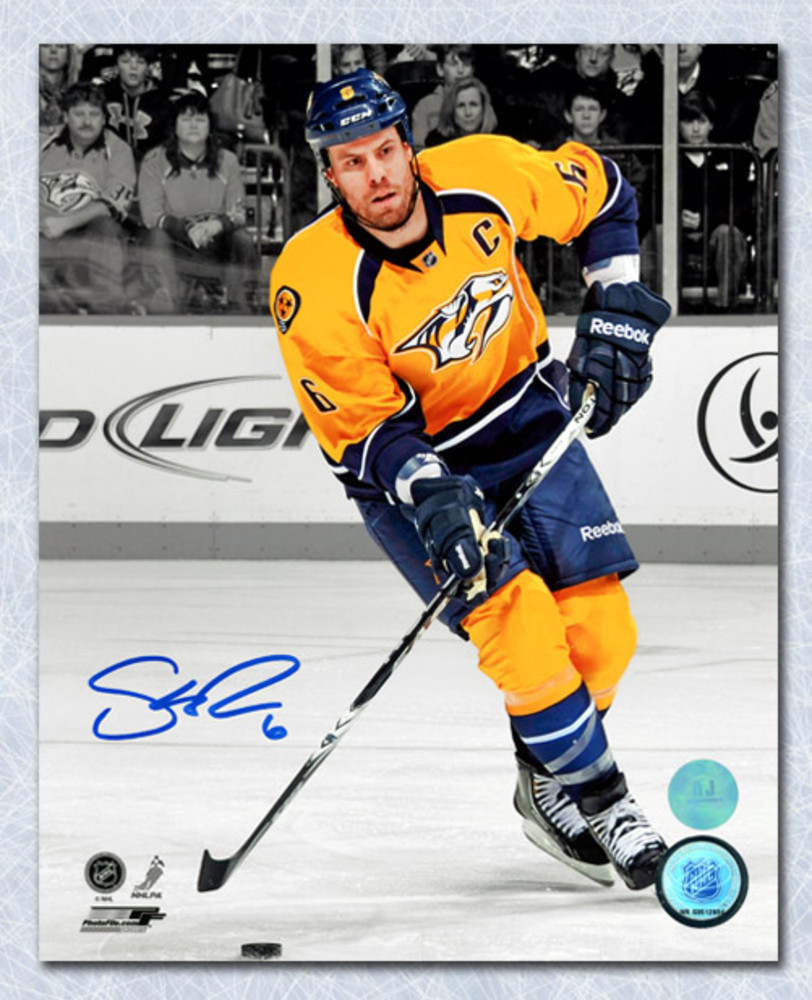 Shea Weber Nashville Predators Autographed Mustard Spotlight 11x14 ...