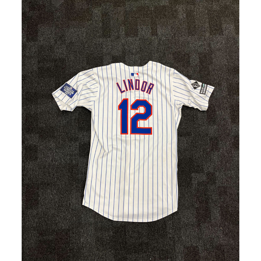 2024 London Series - NYM vs. PHI (6/8/24) - Game-Used Jersey - Francisco Lindor | New York Mets ...