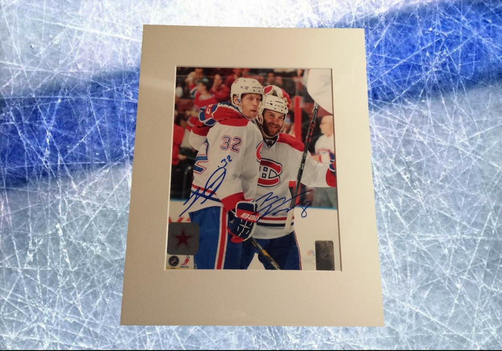 Brandon Prust & Travis Moen Dual Signed Montreal Canadiens SHADOW ...