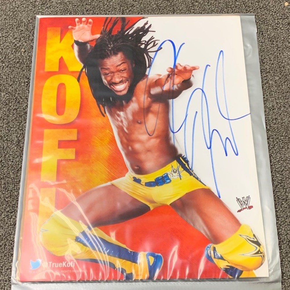 Kofi Kingston SIGNED Picture | WWE Auction