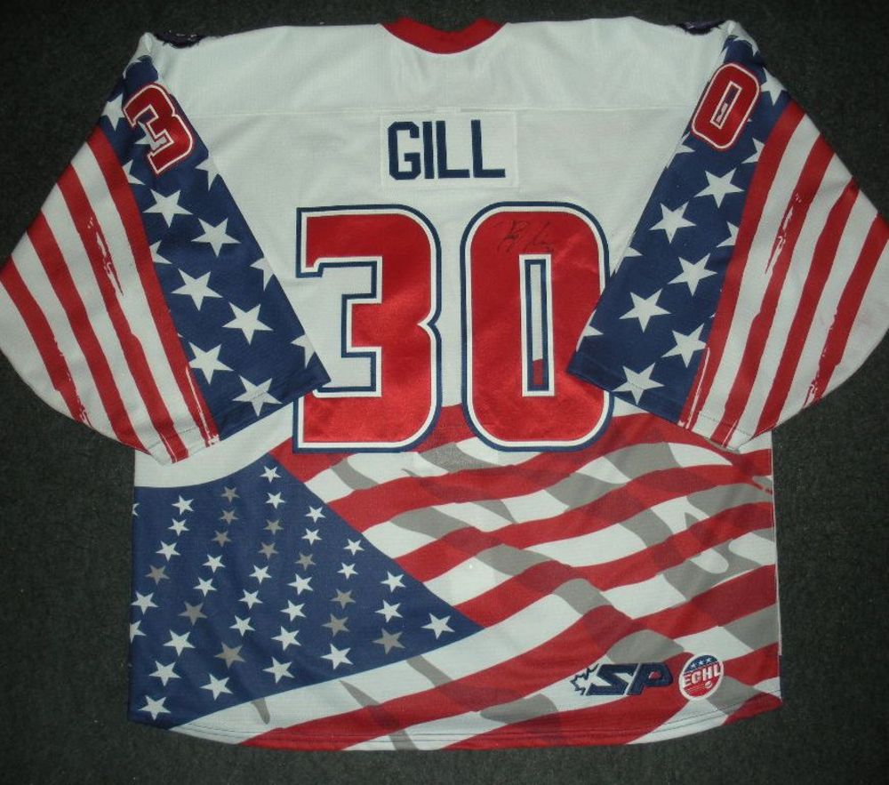 Riley Gill - Golden Goalie - Reading Royals - Autographed Game-Worn ...