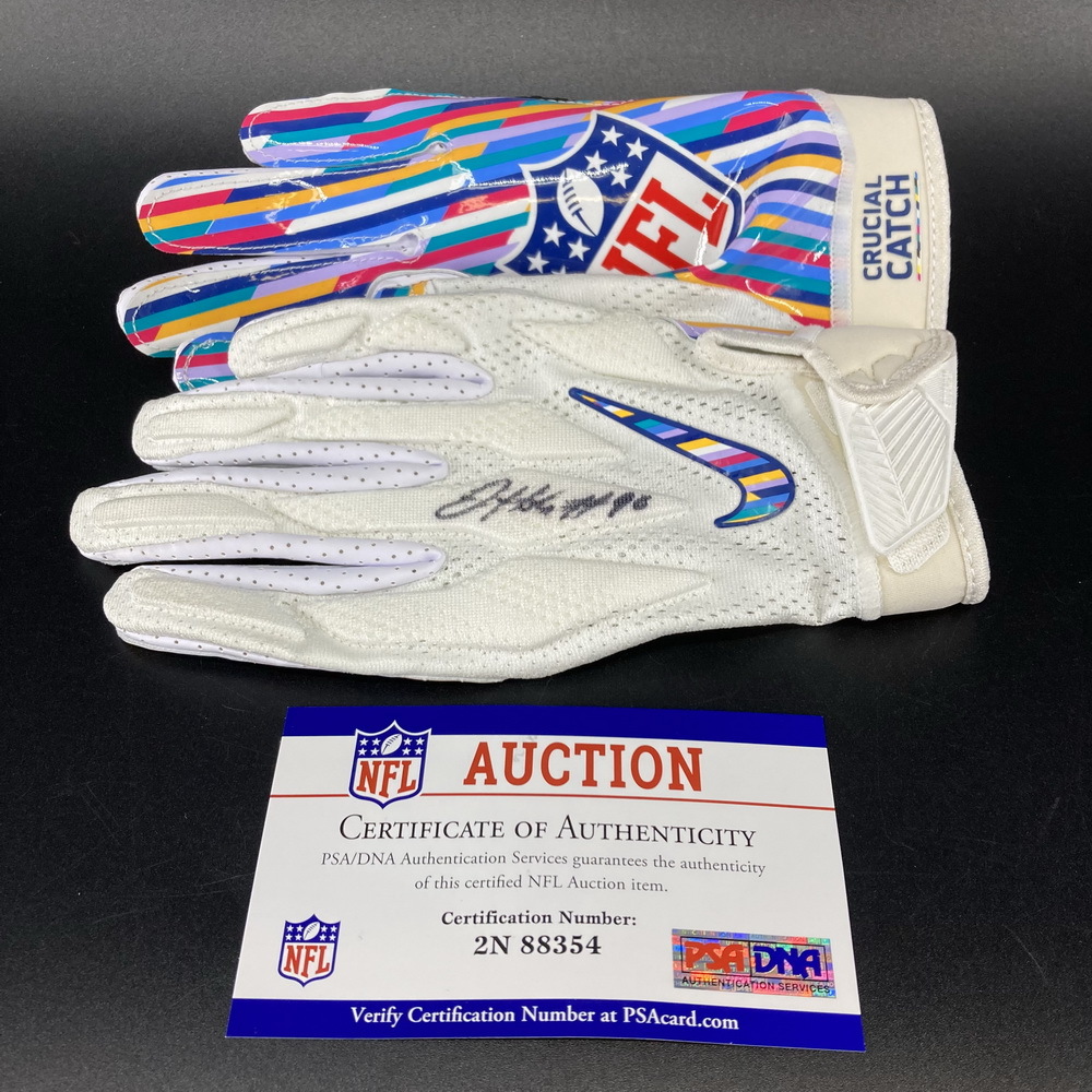 Crucial Catch - Raiders Frostee Rucker Signed Game Issued Gloves | The ...