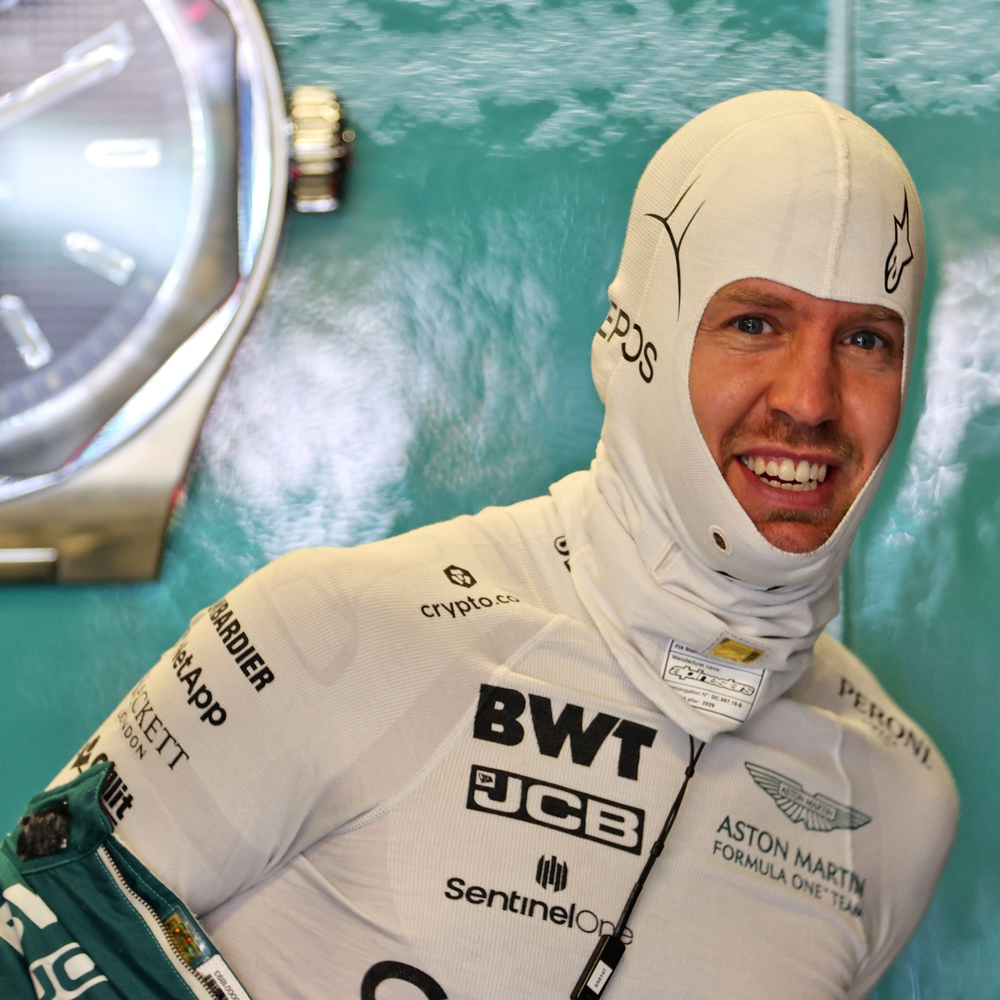 Sebastian Vettel 2021 Race Weekend Used Balaclava | F1 Authentics