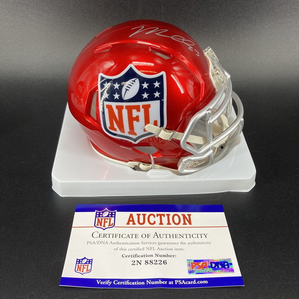 Bills - Micah Hyde Signed Flash NFL Mini-Helmet | The official auction ...