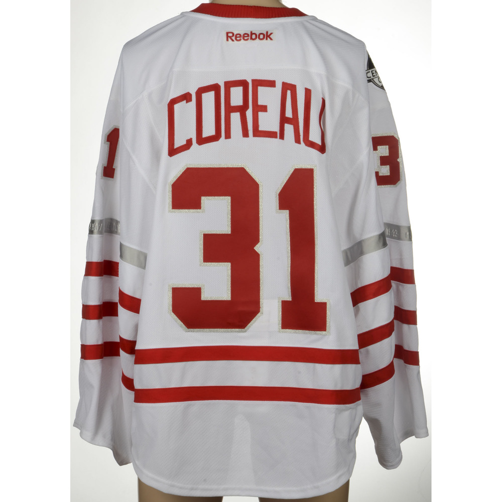 Jared Coreau Detroit Red Wings 2017 Centennial Classic Game-Used Jersey ...