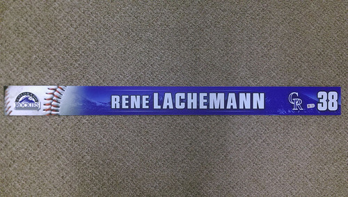 Rockies Authentics: Rene Lachemann locker tag from 2014 season at Coors ...