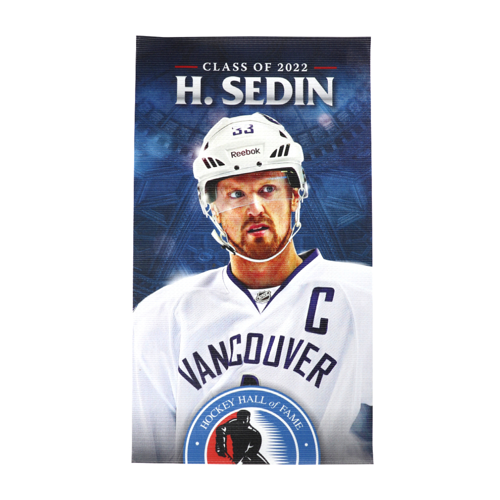 Henrik Sedin Autographed Honoured Member Banner Proof - Limited Edition ...