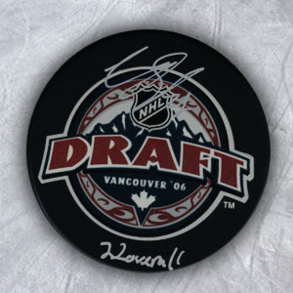 CLAUDE GIROUX 2006 NHL Draft Day Puck Autographed w/ 22nd Pick ...