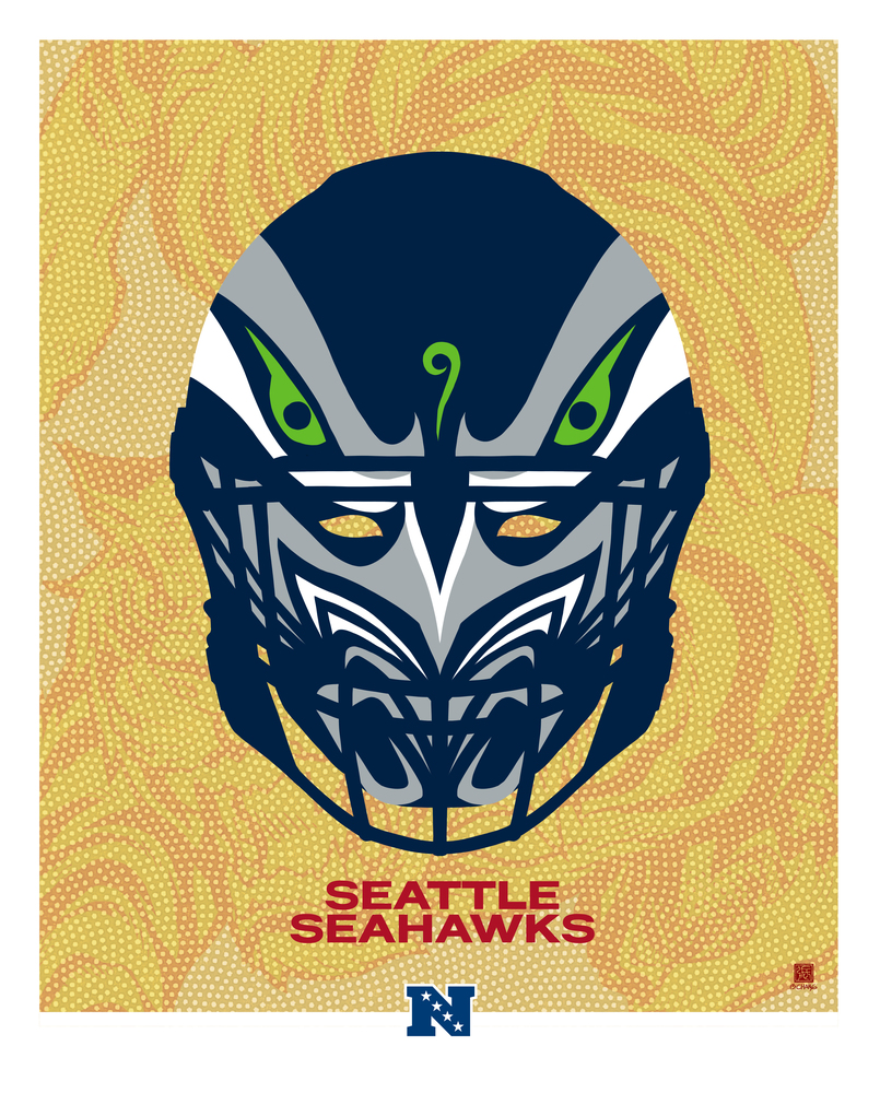 1 of 1 Seahawks Stylized Graphic Print - Benefitting Non-Profits ...