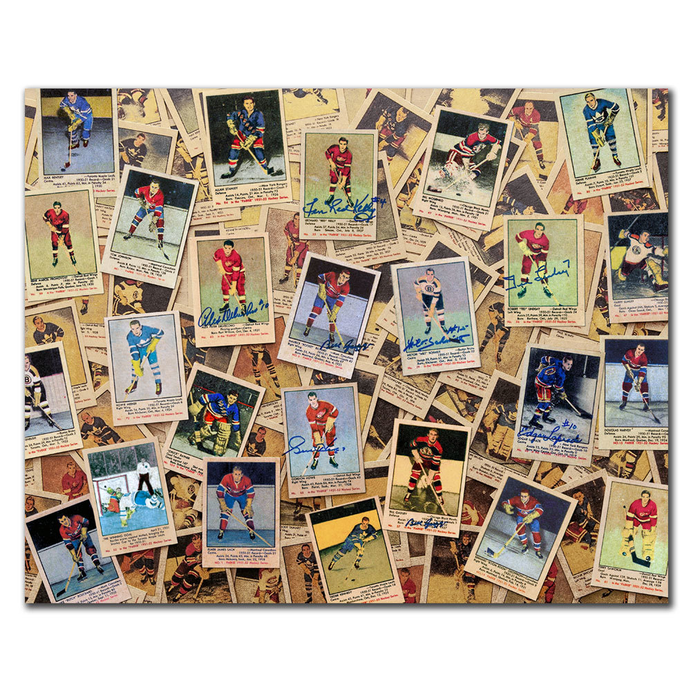 1951 Parkhurst Hall of Fame Legends Autographed 16x20 Signed by 7 - NHL ...