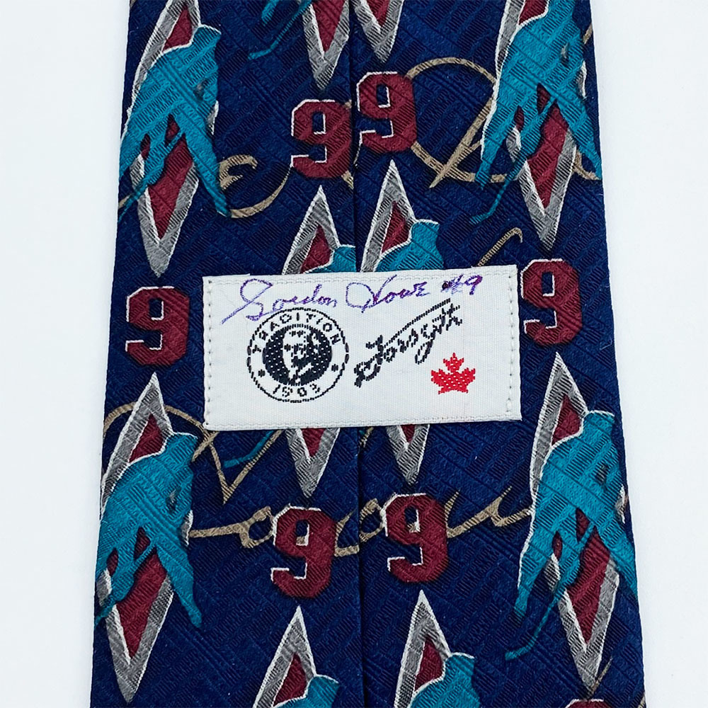 Gordie Howe Autographed Tie - NHL Auctions