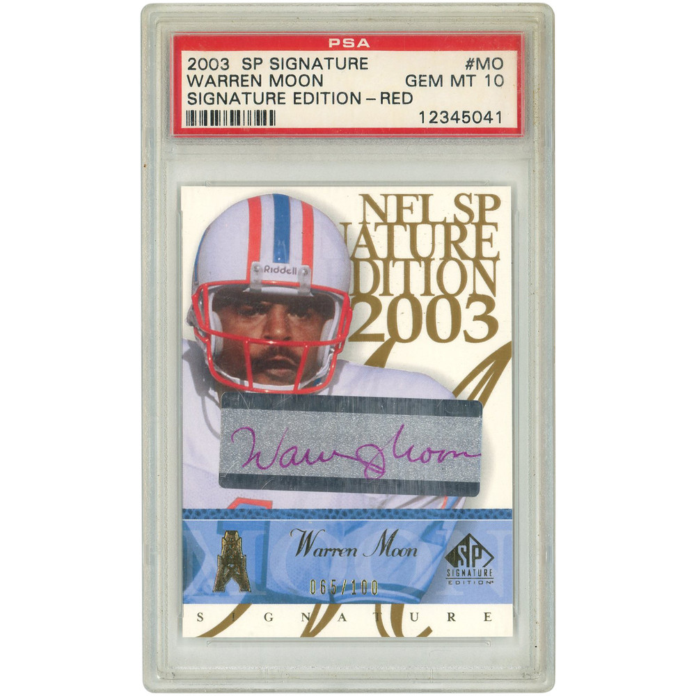 Warren Moon Houston Oilers Autographed 2003 Upper Deck SP Signature ...